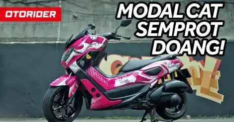 VIDEO: Bikin Tampilan Motor Makin Kece Cuma Pakai Cat Semprot