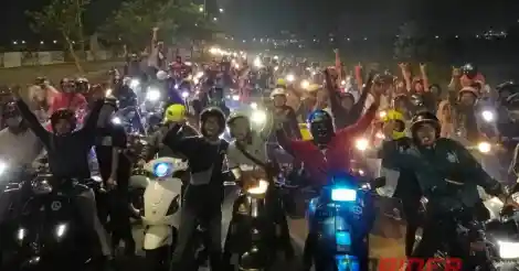 Menjelang Ramadhan, Ratusan Bikers Ramaikan Tangerang Night Ride Vol-8
