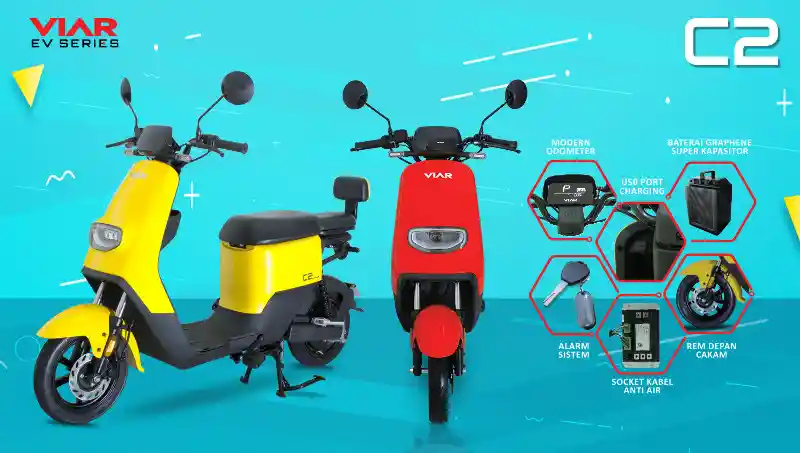 Viar C2 Resmi Dirilis, Harga Rp 9,6 Jutaan Bisa Tempuh Jarak 50 Km