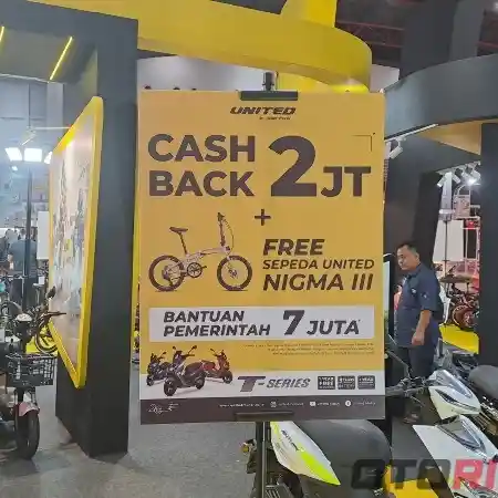 Motor Listrik United Hadirkan Beragam Promo di PRJ 2023