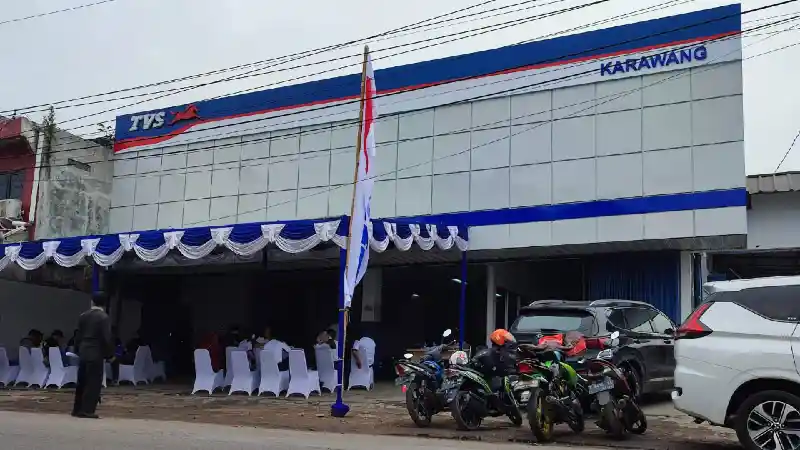 Jadi Lokasi Ke-15, TVS Resmikan Dealer Baru di Karawang