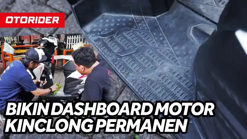 VIDEO: Cara Bikin Dashboard Motor Hitam Kembali, Murah dan Mudah