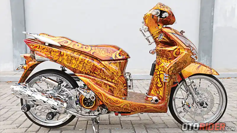 Modifikasi Honda Spacy, Berlapis Tatto Borneo
