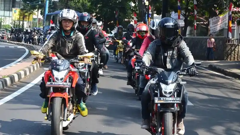 200 Bikers Honda Di Jawa Barat Ikuti Konvoi Merdeka