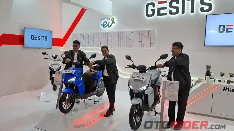 Motor Listrik Gesit Raya Hadir di IIMS 2023, Pakai Setang Telanjang