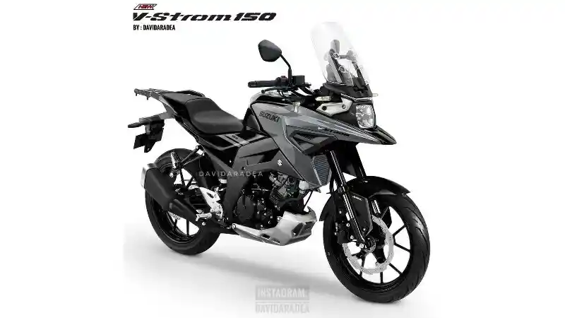 Muncul Rendering Suzuki V-Strom 150 Bisa Jegal Honda CB150X?