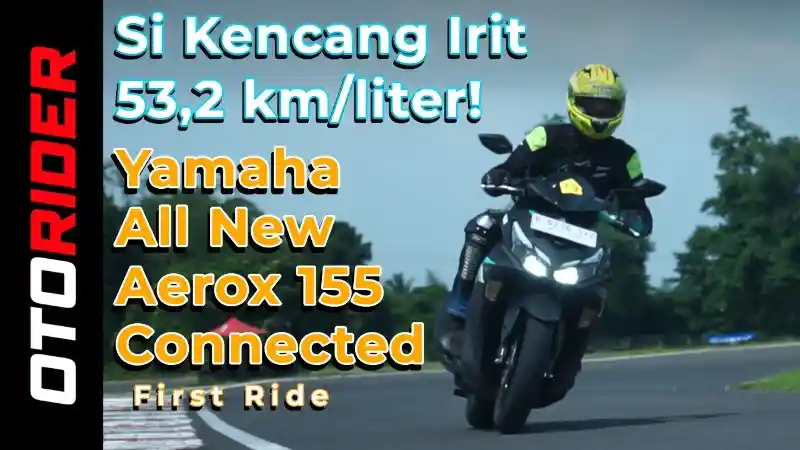 VIDEO: Yamaha All New Aerox 155 Connected - First Ride Indonesia | OtoRider
